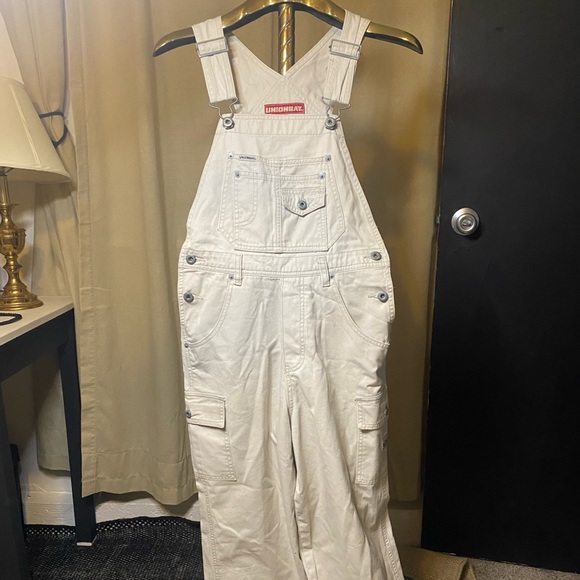 UNIONBAY | Jeans | Vintage Y2k Beige Union Bay Cream Overalls | Poshmark